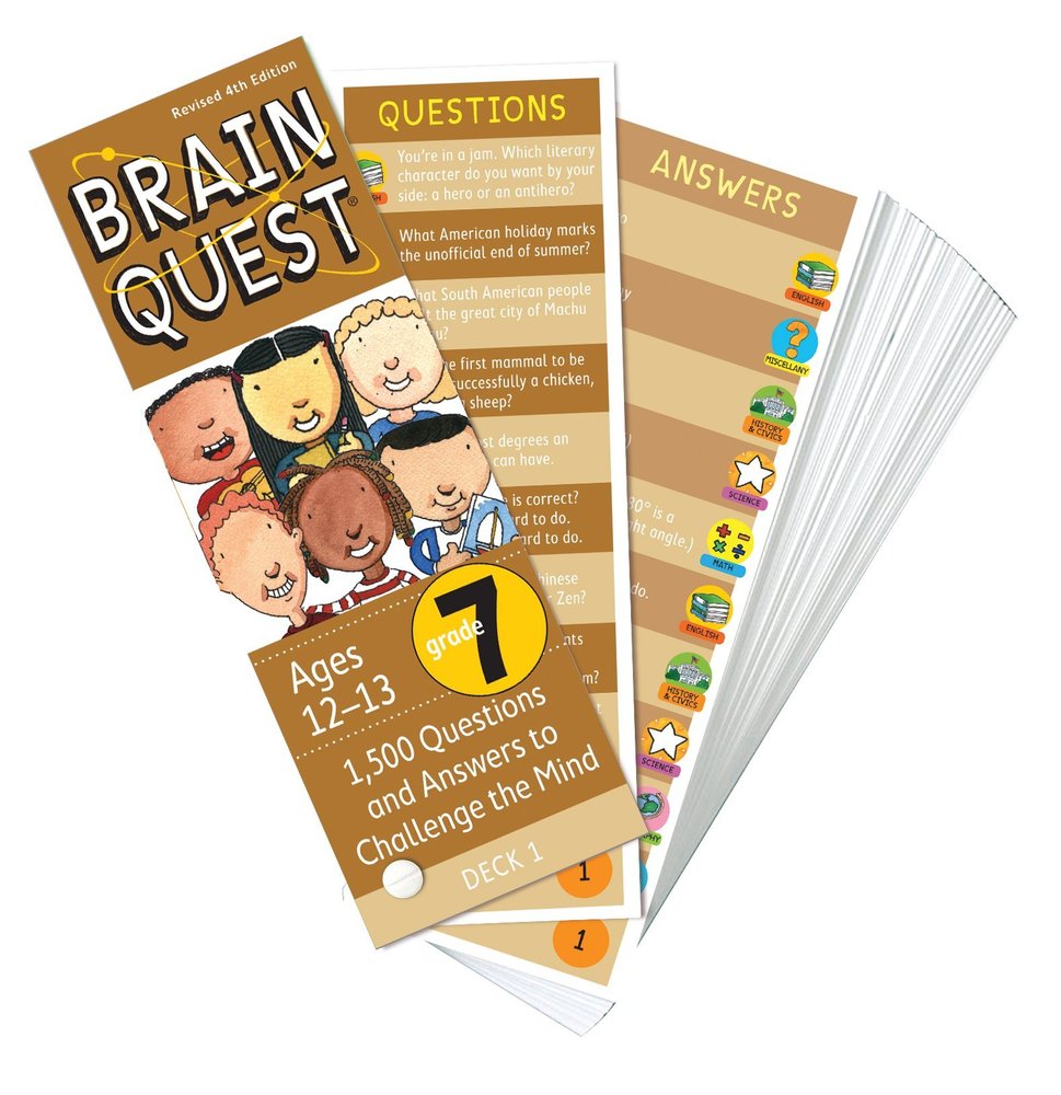 Brain Quest Grade 7 4th Edition - Grand Rabbits Toys in Boulder, Colorado Brain Quest Grade 7 4th Edition - Grand Rabbits Toys in Boulder, Colorado